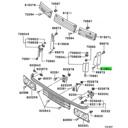 Mitsubishi FUSO® Truck Parts | Cab and Body | Front Grille