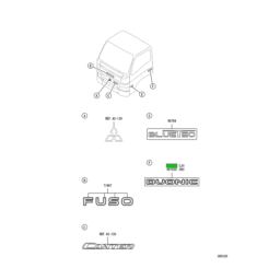 Mitsubishi FUSO® Truck Parts | Exterior | Ornament Mark And Emblem