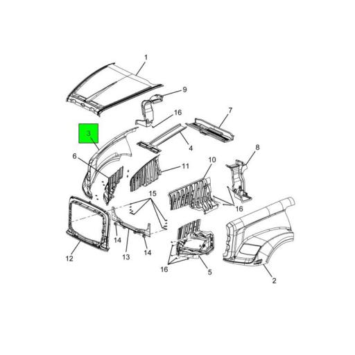 4059033C1 Navistar International | PANEL FENDER R SBA 119 BBC DEAC ...