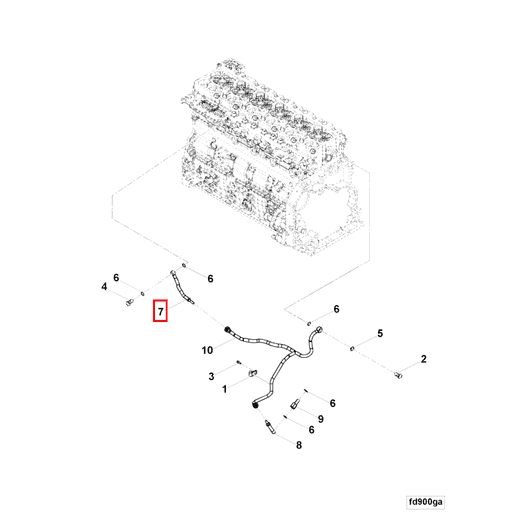 4939674 Cummins | Fuel Drain Tube | Source One Parts Center