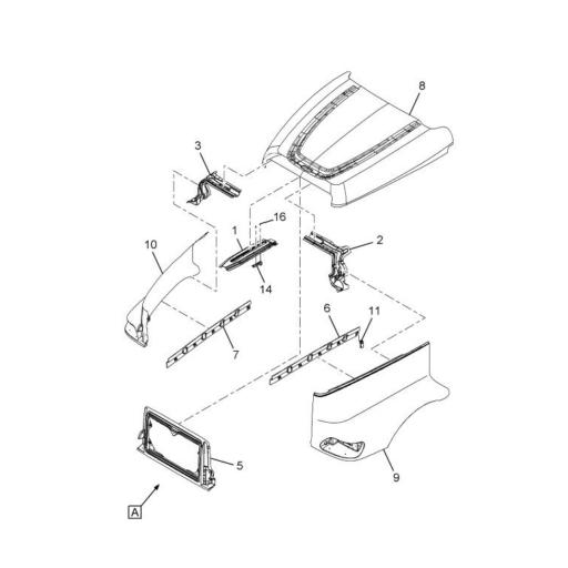 3714500C99 Navistar International | HOOD ASSEMBLY W/EXTERNAL AIR ...
