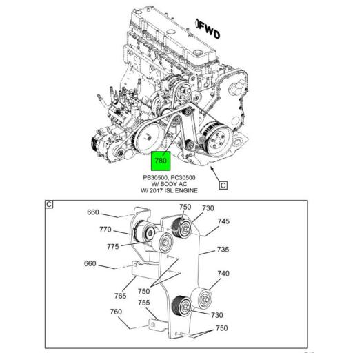 4091394C1 Navistar International | Belt Transair Body Air Conditioning ...