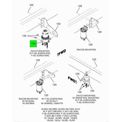 4079425C91 Navistar International | Filter Fuel Racor 10 Micron with 12 ...