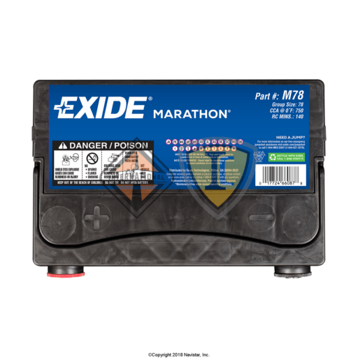 M78 | Navistar International® | BATTERY GRP 78 750CCA 140RC | Source ...