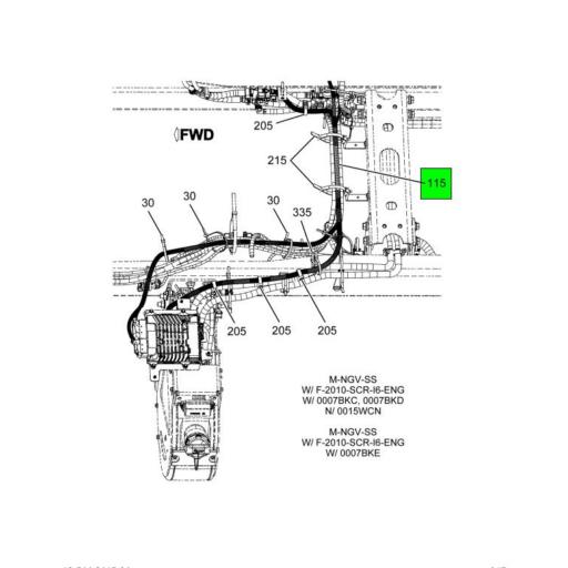 4039828C94 Navistar International | Jumper Harness Windshield Wiring ...