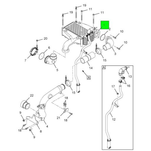 1886792C91 Navistar International | Interstage Cooler Assembly | Source ...
