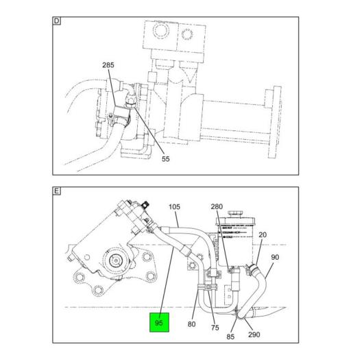 4097514C1 Navistar International | Power Steering Hose | Source One ...