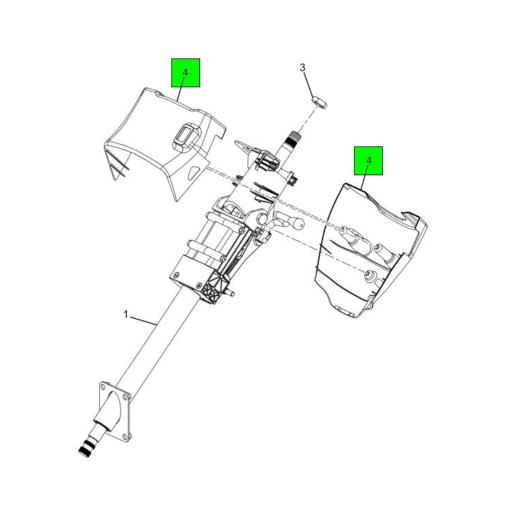 2601218C91 Navistar International | COLUMN COVER ASSEMBLY TILT W/COLUMN ...