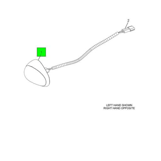 3580632C92 Navistar International | Turn Signal Light Hood Mount ...