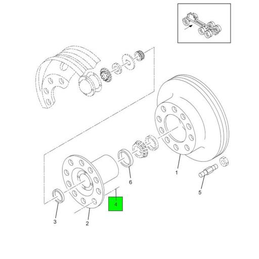 1680453C1 Navistar International | Right-Hand Wheel Mounting Bolt - 5 ...