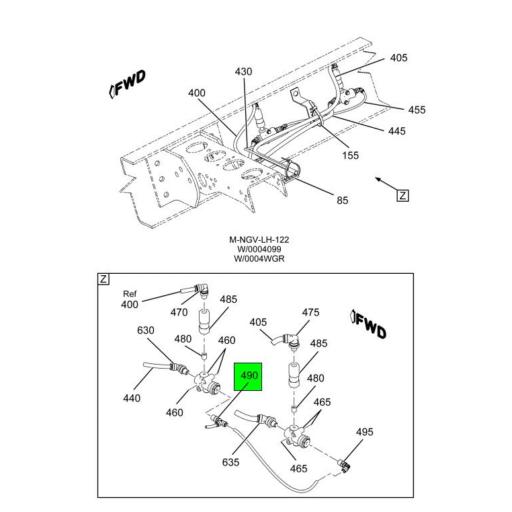 2017496C2 Navistar International | Tee 1/4 in PTC x 1/4 in MPT x 1/4 in ...