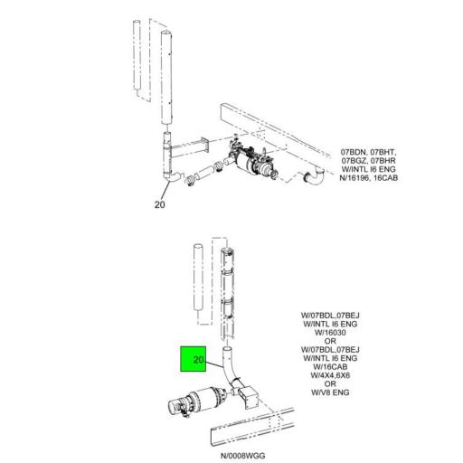 3815085C1 Navistar International | Muffler Vertical Support Assembly ...