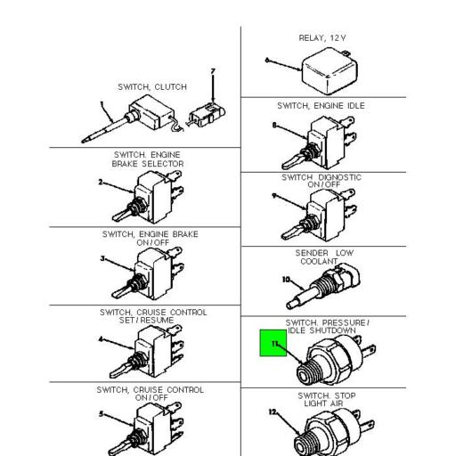 2037390C1 Navistar International | Pressure Switch Open at 2-6 PSI ...