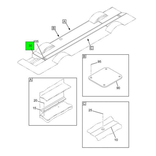 2206841C1 IC Bus | Rear Door Stepwell Trim | Source One Parts Center