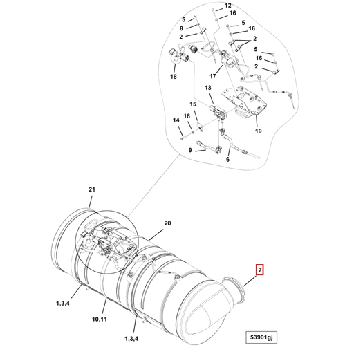 4353267CUM Kenworth | Inlet Catalyst Module | Source One Parts Center
