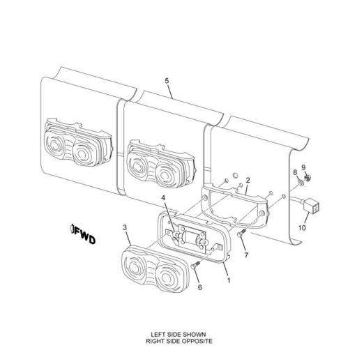 2017609C92 Navistar International | Left Cab Skirt Panel with Stainless ...