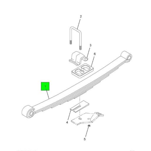 1688942C91 Navistar International | Front Chassis Spring 1652 Up to 6K ...