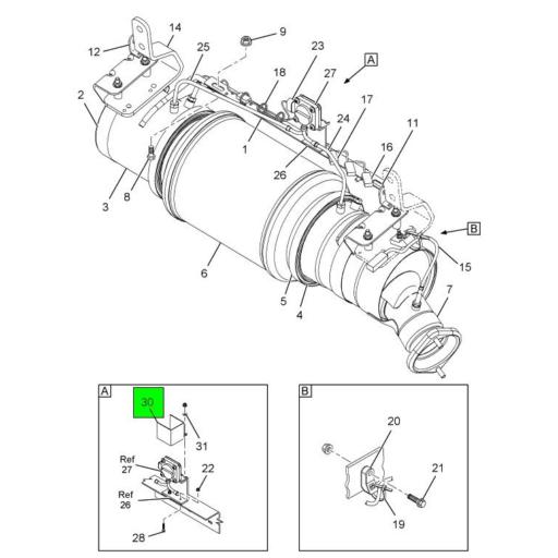 2612020C1 Navistar International | Exhaust Delta-P Sensor Shield ...