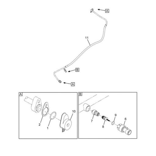 3812859C93 Navistar International | AC Condenser to Evaporator Hose ...