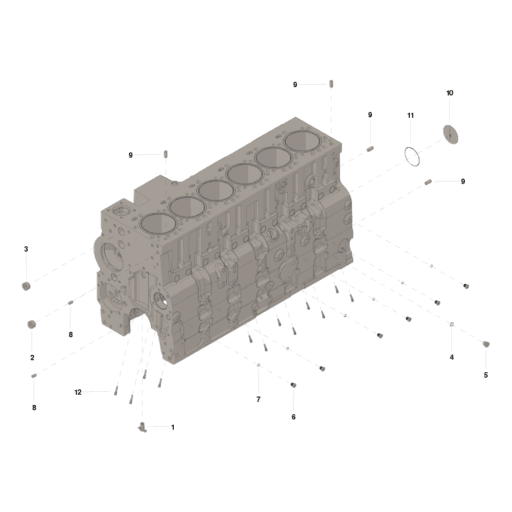 3802367 | Cummins® | Cylinder Block Hardware Kit | Source One Parts Center