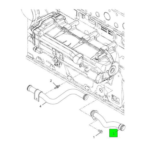 1885580C92 Navistar International | EGR Coolant Return Tube Assembly ...