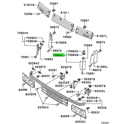 MB392782 Mitsubishi FUSO | Left Hand Front Corner Vane | Source One ...
