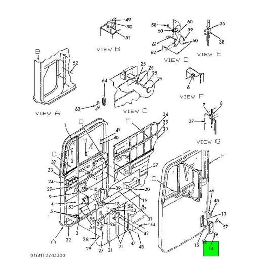 1652265C91 Navistar International | Left Interior Door Lock Cylinder ...