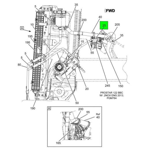 3839352C5 Navistar International | Power Steering Hose Only | Source ...