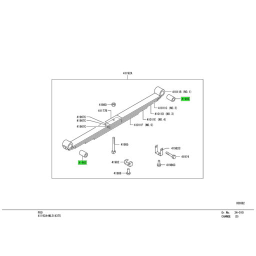 MH024000 Mitsubishi FUSO | Front Suspension Spring Bushing | Source One ...