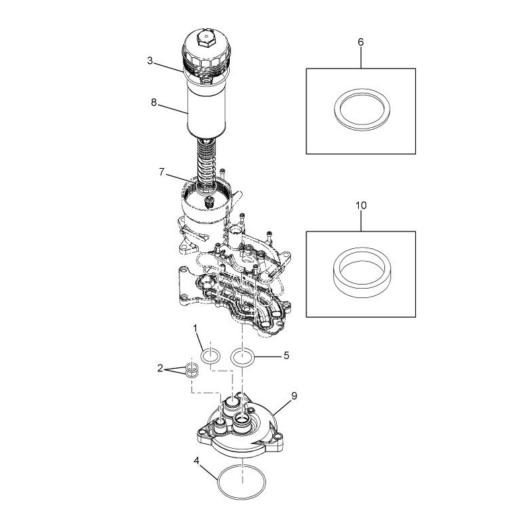 1847177C94 Navistar International | Oil Filter Adapter Kit for 45L V6 ...