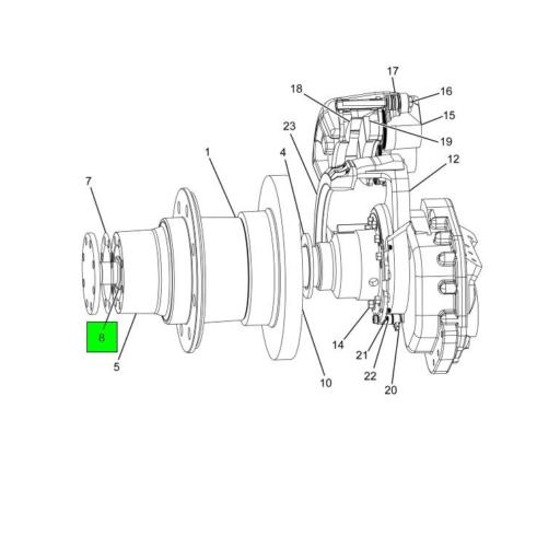 470422C1 Navistar International | Lock Nut Wheel Bearing Adjustment ...