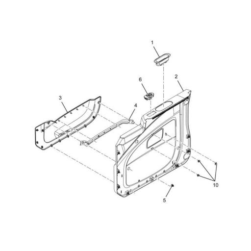 3612539C94 Navistar International | Left-Hand Front Door Trim Panel ...