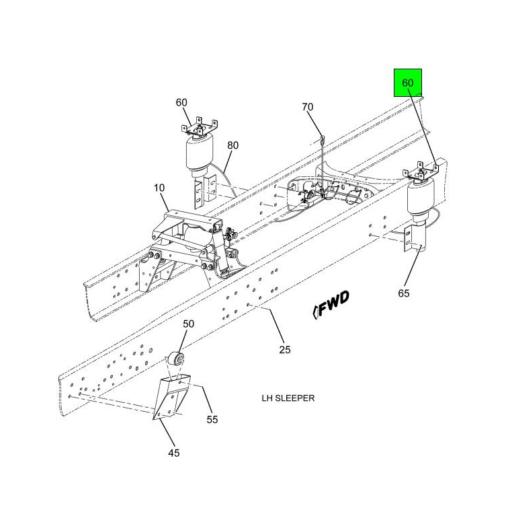 3820140C92 Navistar International | Top Gun Support with Crescent ...