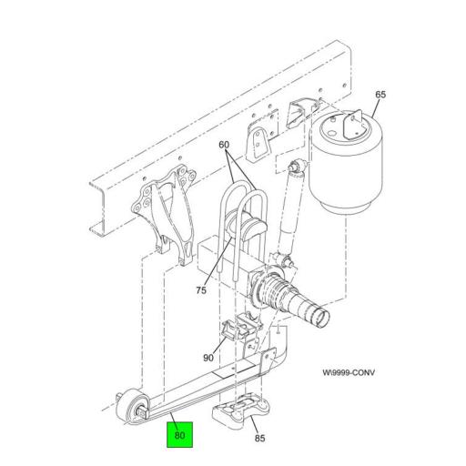 3544145C98 Navistar International | Rear Right-Hand Chassis Spring ...