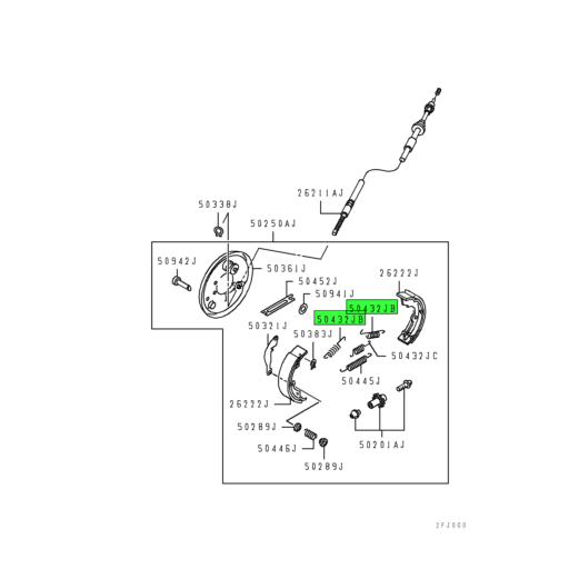 MC894271 Mitsubishi FUSO | Parking Brake Shoe Spring | Source One Parts ...