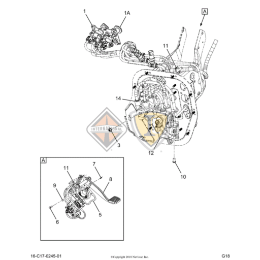 3765244C1 Navistar International | Brake Control Dust Cap Panel for ...