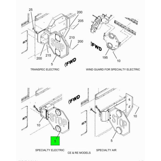 3779483C91 IC Bus | Rear High-Intensity Strobe LED Stop Arm Bus Body ...