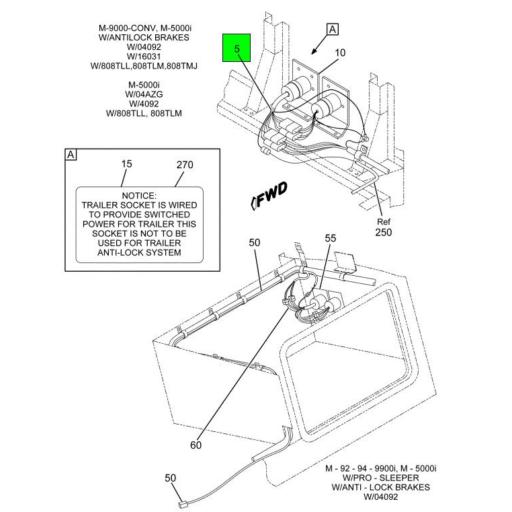 3518250C91 Navistar International | Electrical Harness 7-Way Trailer ...