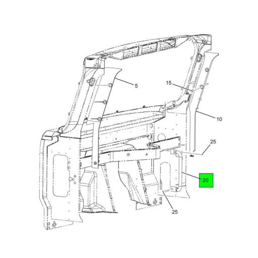 3525648C2 Navistar International | HANDLE GRAB INTERIOR PASSENGER SIDE ...