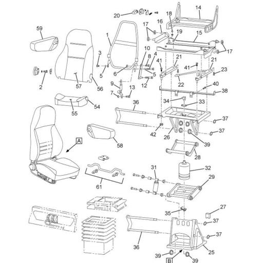 3667185C91 Navistar International | Driver Seat High-Back Cloth ...