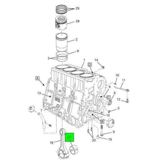 2600888C91 Navistar International | Connecting Rod Bearing Set | Source ...