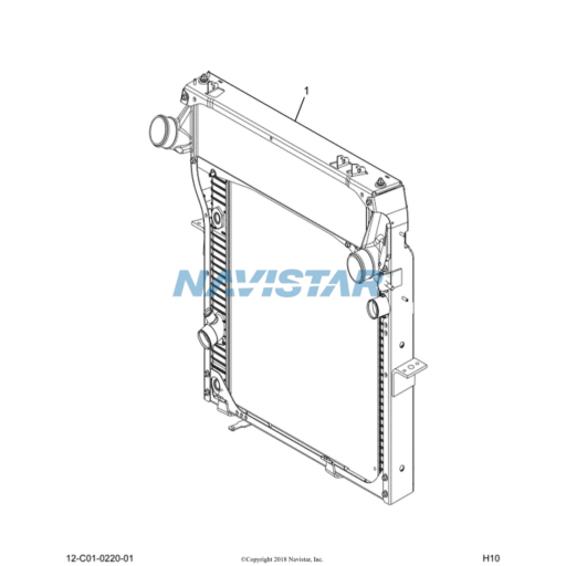 2601251C94 Navistar International | Radiator and Charge Air Cooler CAC ...
