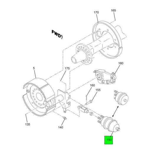 ZAJ3433051 Navistar International | Brake Chamber | Source One Parts Center