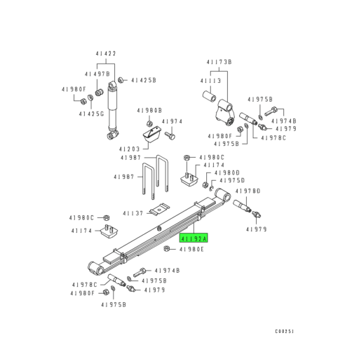 MK459802 Mitsubishi FUSO | Rear Suspension Spring Assembly | Source One ...