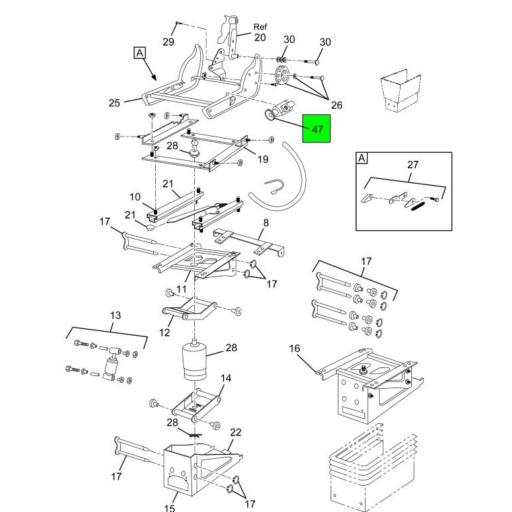 2502450C91 Navistar International | VALVE AIR LEVEL SEAT | Source One ...