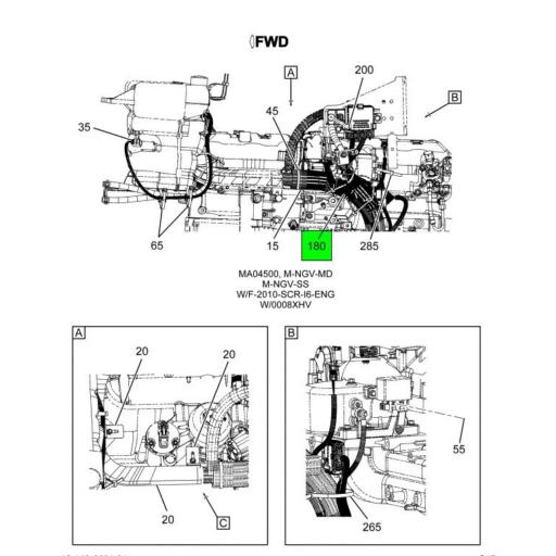 4056010C91 Navistar International | HARNESS JUMPER UNDERHOOD PDM FEED ...