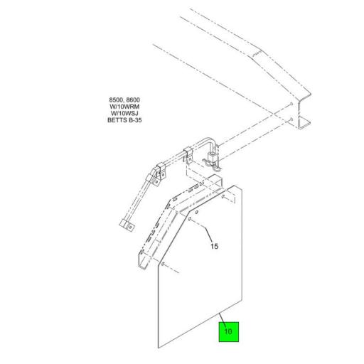 2029328C5 Navistar International | Left-Hand Mud Flap Guard | Source ...