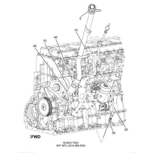 4096380C3 Navistar International | Oil Level Gauge Tube Bracket ...