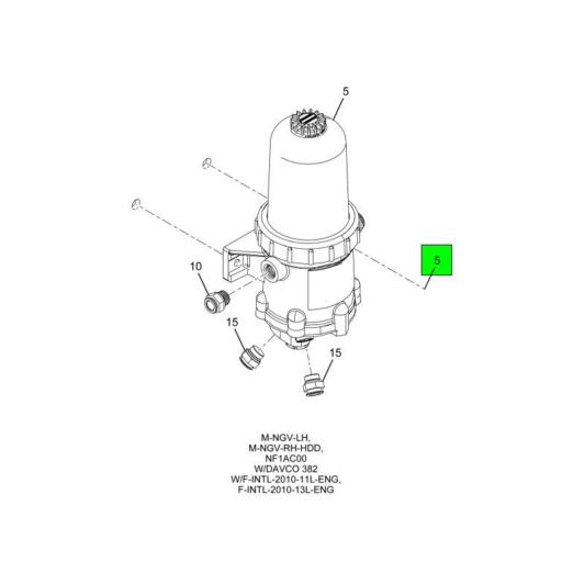 3889756C93 Navistar International | Fuel Filter 30 Micron With Pump ...