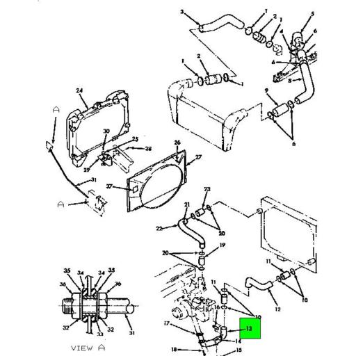 1514653C3 Navistar International | Radiator Water Inlet Pipe Casting ...